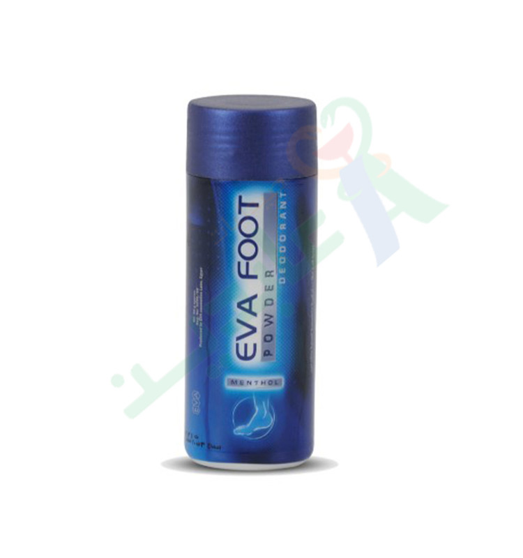 EVA FOOT POWDER MENTHOL 50GM | Abdin Pharmacies