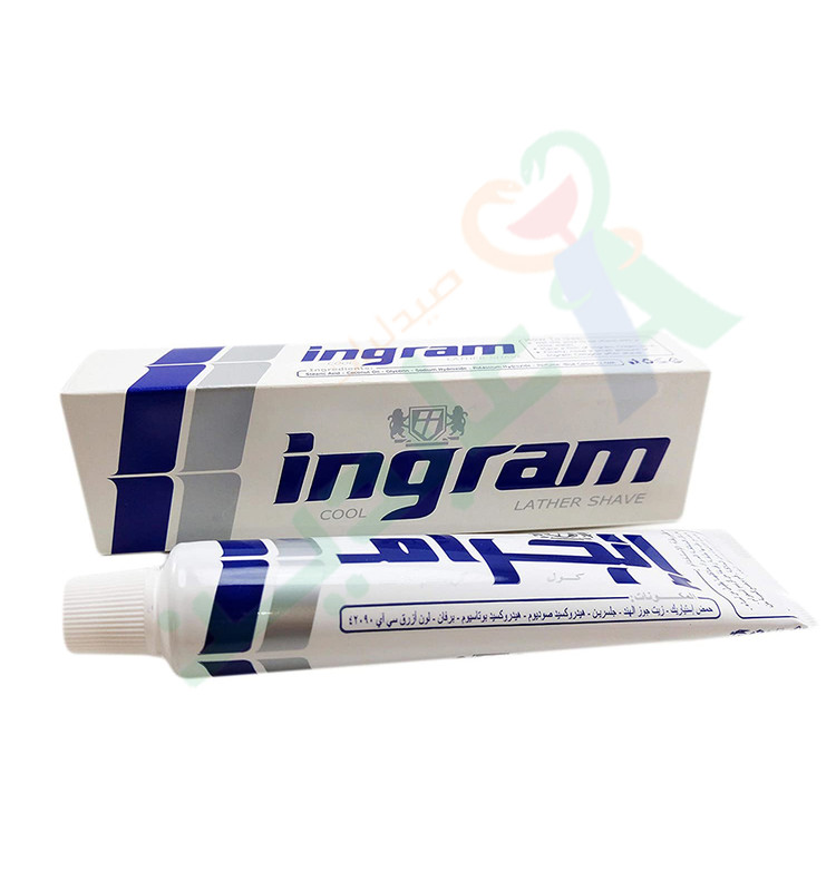 INGRAM COOL LATHER SHAVE 60 GM (BLUE) | Abdin Pharmacies
