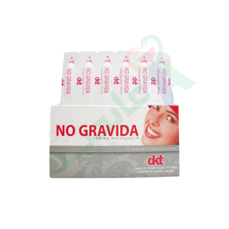 NO GRAVIDA 100 MG 12 VAG SUPPOSITORIES | Abdin Pharmacies