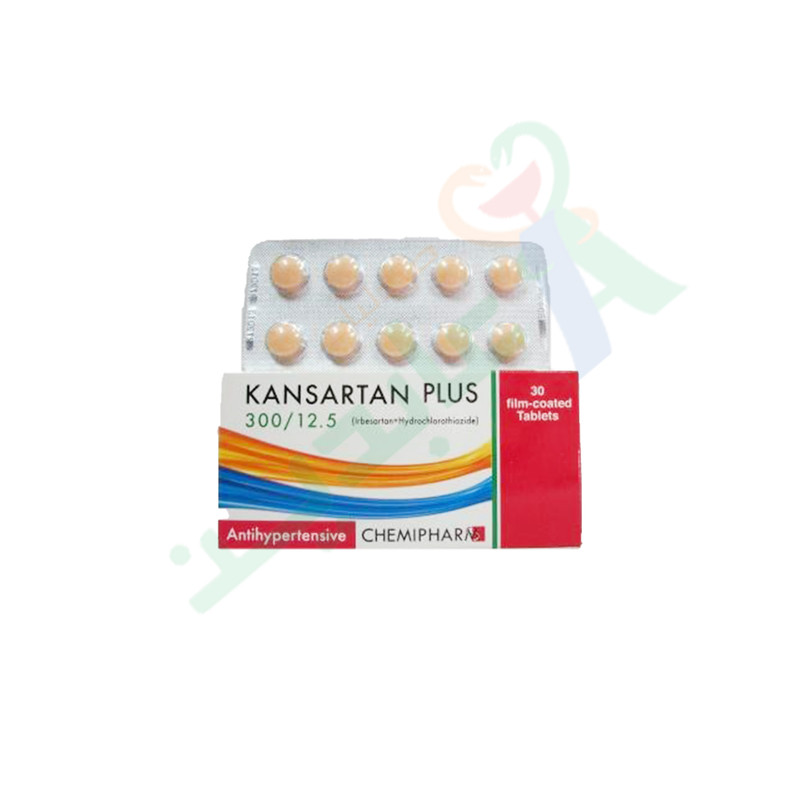 KANSARTAN PLUS 300/12.5MG 30 TABLET-- | Abdin Pharmacies