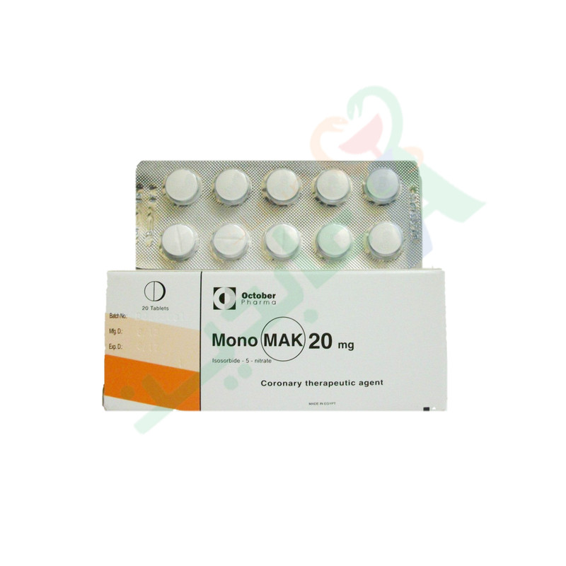 MONO MACK 20 MG 20 TABLET-- | Abdin Pharmacies