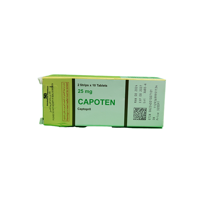 CAPOTEN 25 MG 20 TABLET | Abdin Pharmacies