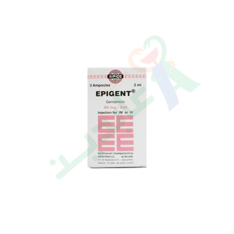 EPIGENT 80 MG 3 AMP | Abdin Pharmacies