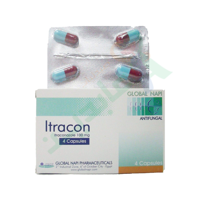 ITRACON 100MG 4 CAPSULES-- | Abdin Pharmacies