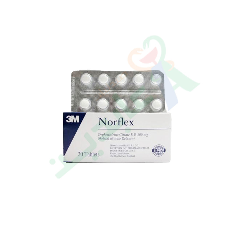 NORFLEX 100 MG 20 TABLET-- | Abdin Pharmacies