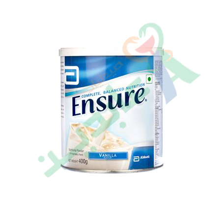 ENSURE VANILLA MILK POWDER 400 GM | Abdin Pharmacies