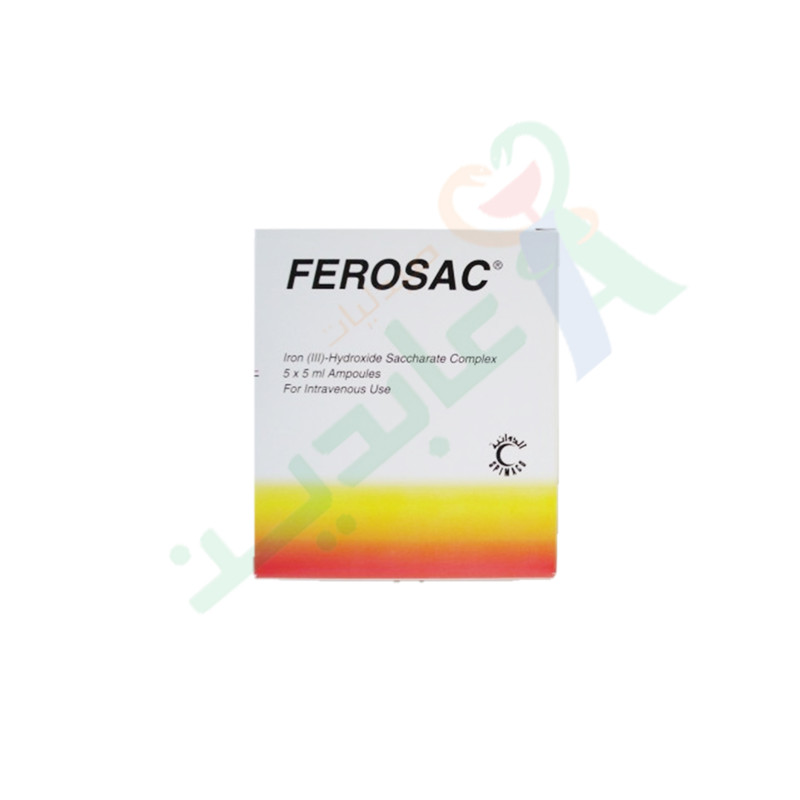 FEROSAC 100 MG 5 AMPULES | Abdin Pharmacies