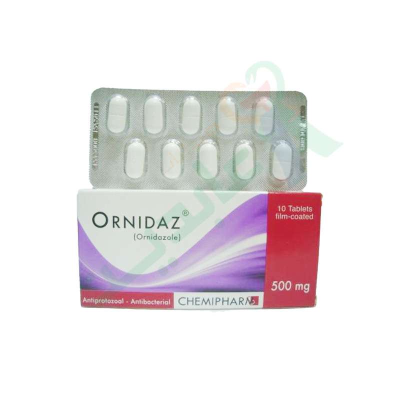 ORNIDAZ 500 MG 10 TABLET | Abdin Pharmacies